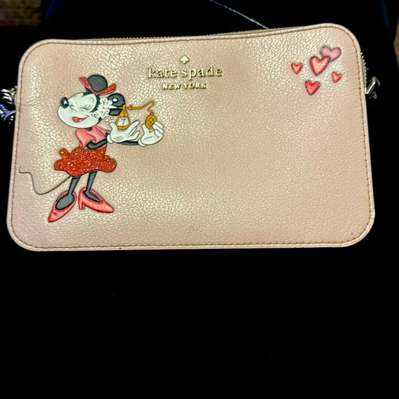 kate spade | Bags | Creamy Pink Colored Limited Edition Minny Mouse ...